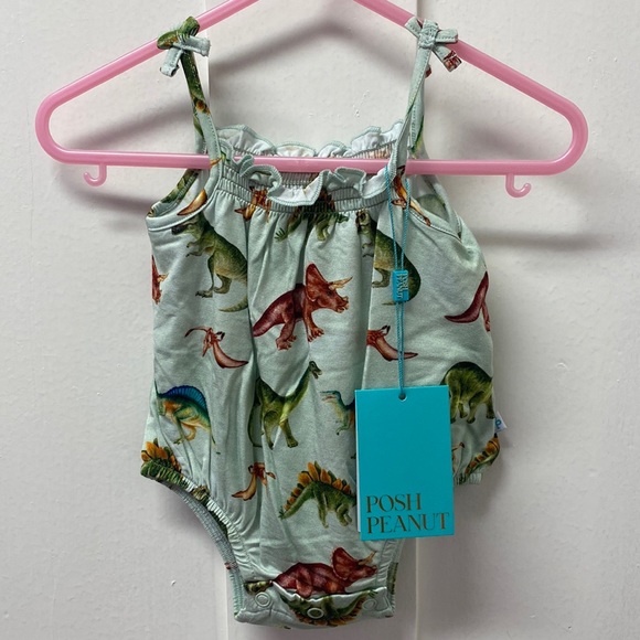Posh Peanut | One Pieces | Posh Peanut Dinosaur Bubble Onesie Nwt | Poshmark